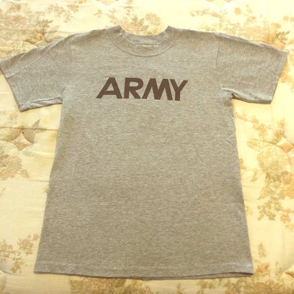 Tops | Army Tee Shirt | Poshmark
